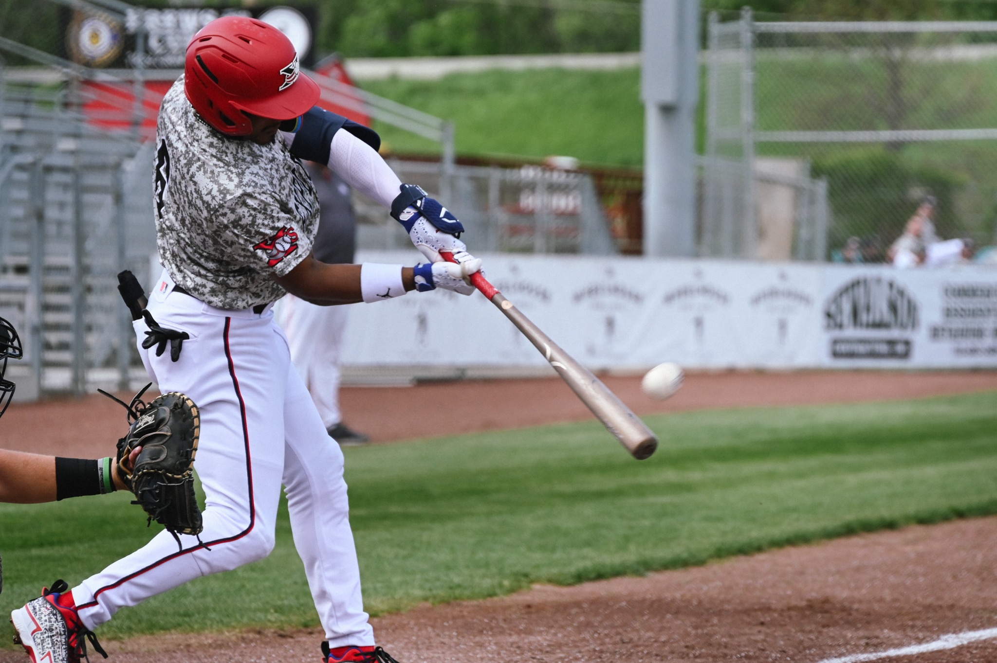 Nick Shumpert hits a second inning home run off Kansas City’s Dalton ...